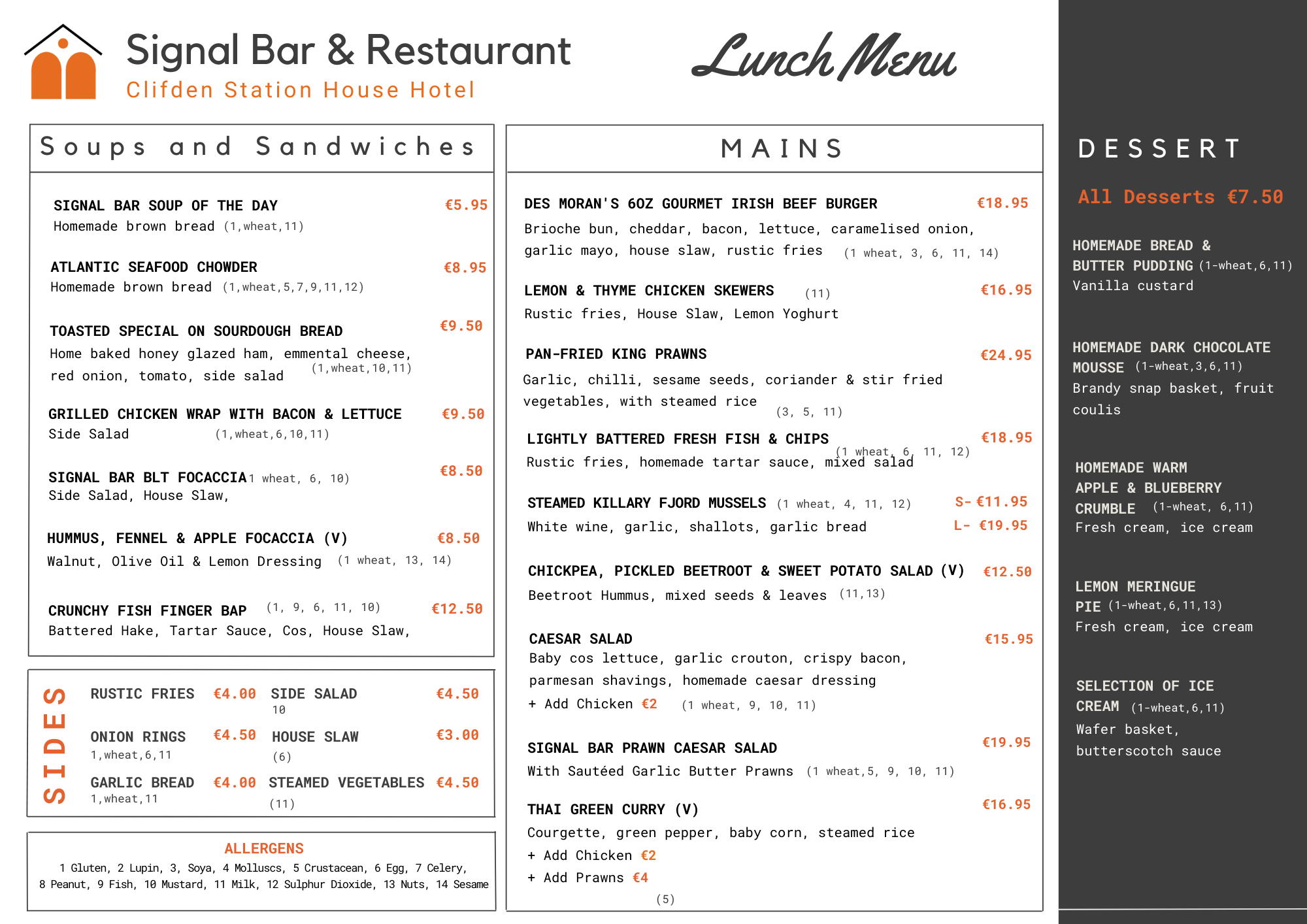 Signal Bar & Restaurant in Connemara | Clifden Station House